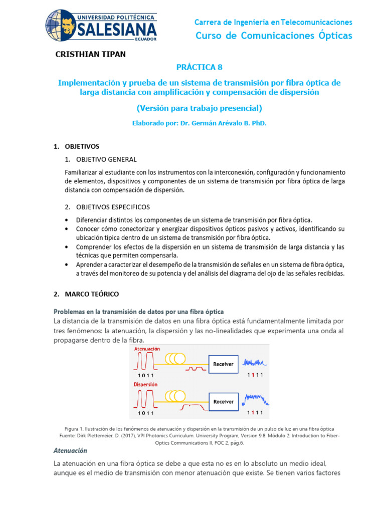 Practica 8 - CO - Cristhian Tipan | PDF | Dispersión (óptica) | Óptica