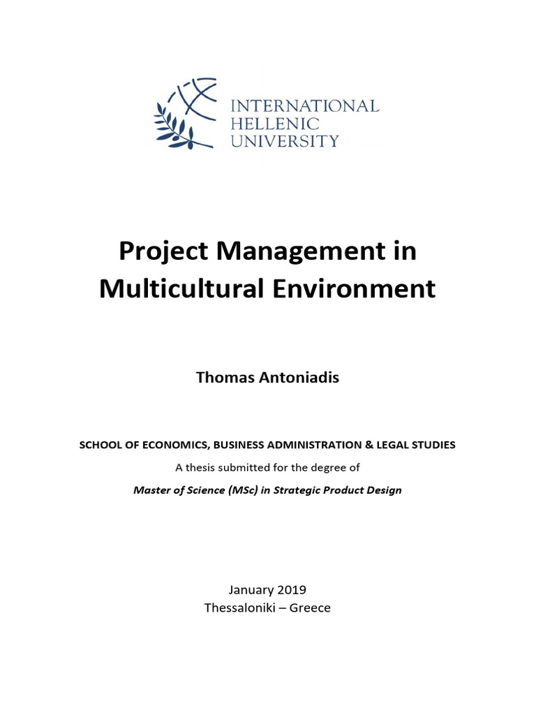 Antoniadis.Thomas - Project management in multicultural environment ...