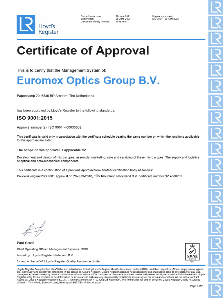 ISO 9001 Certificate | PDF | Iso 9000 | Private Law