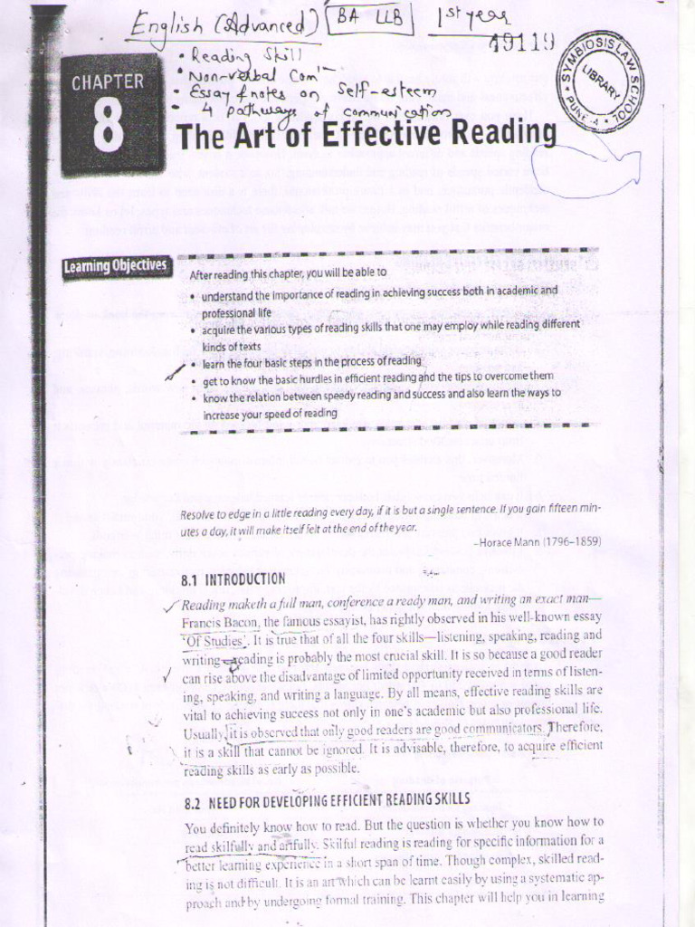 Study Material-Reading Skill | PDF