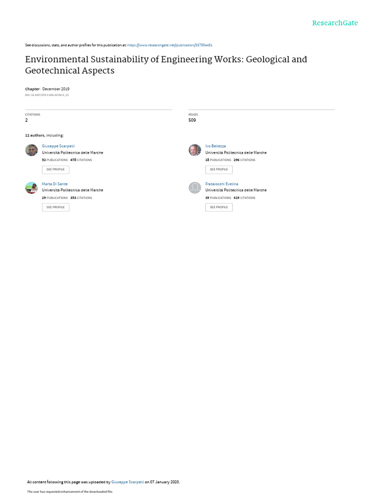 2019-Environmental Sustainability of Engineering Works Geological and ...