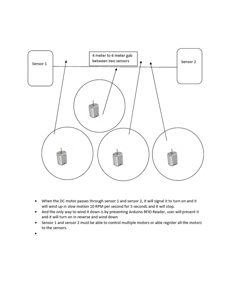 sensor and dc motor project | PDF