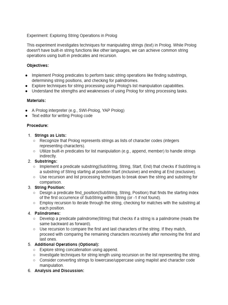 Prolog | PDF | String (Computer Science) | Computer Program Prolog | PDF | String (Computer Science) | Computer Program
