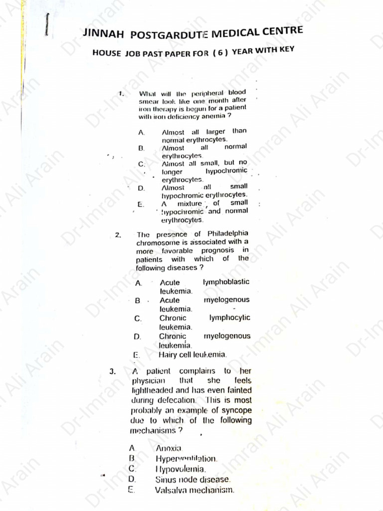 JPMC HJ Past Papers, New PDF | PDF