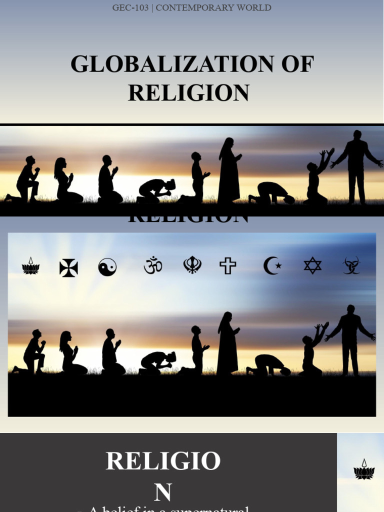 Globalization of Religion | PDF | Monotheism | Polytheism