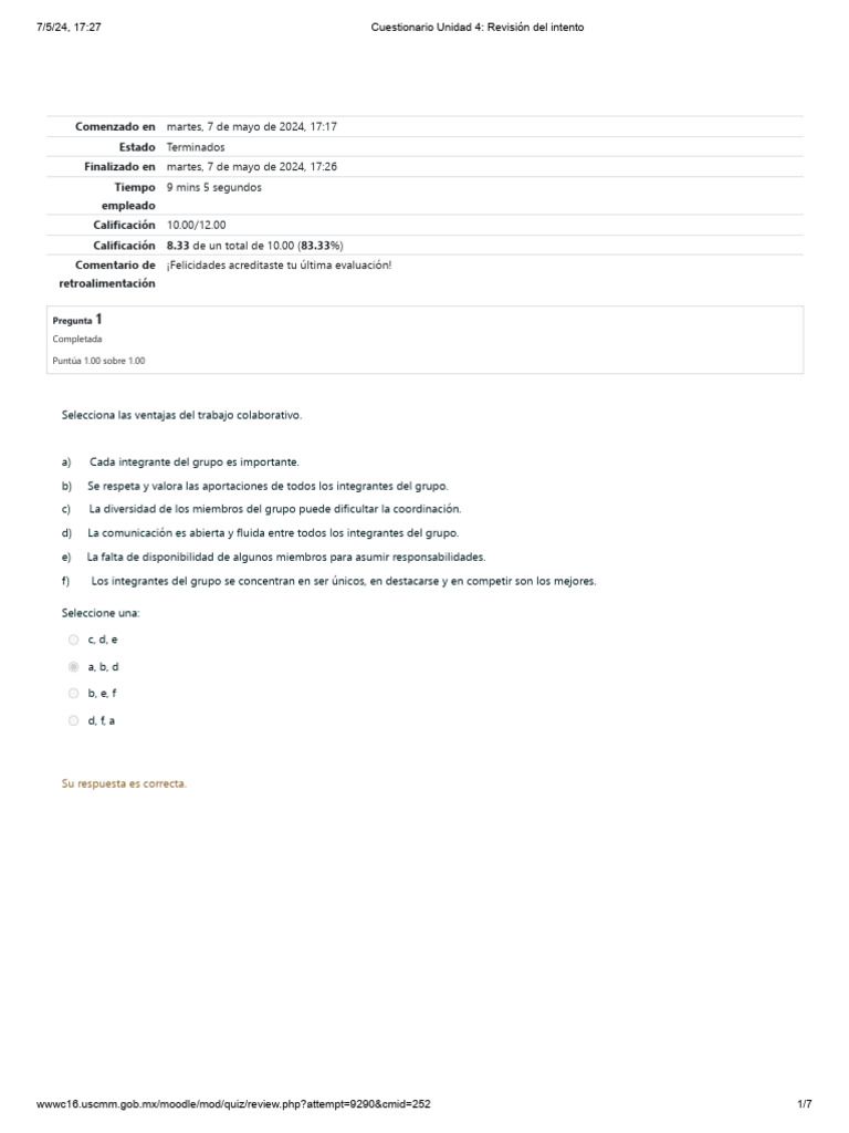 Evaluación de Trabajo Colaborativo | PDF | Enseñando | Plan de estudios