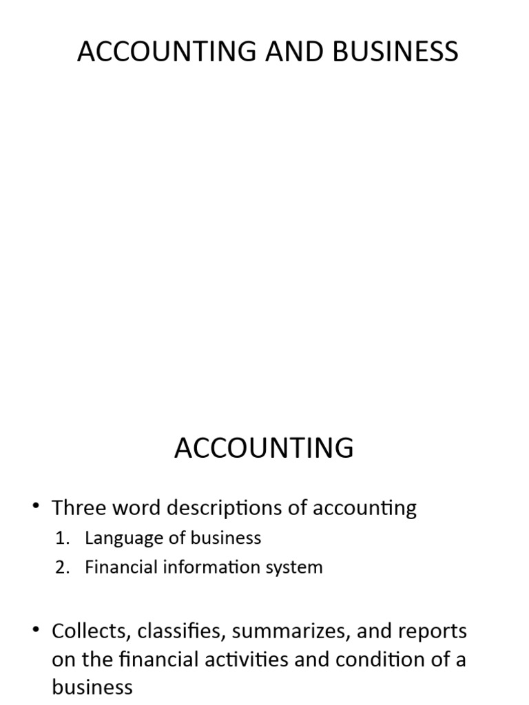Overview of Accounting Principles and Business Types | PDF | Equity ...
