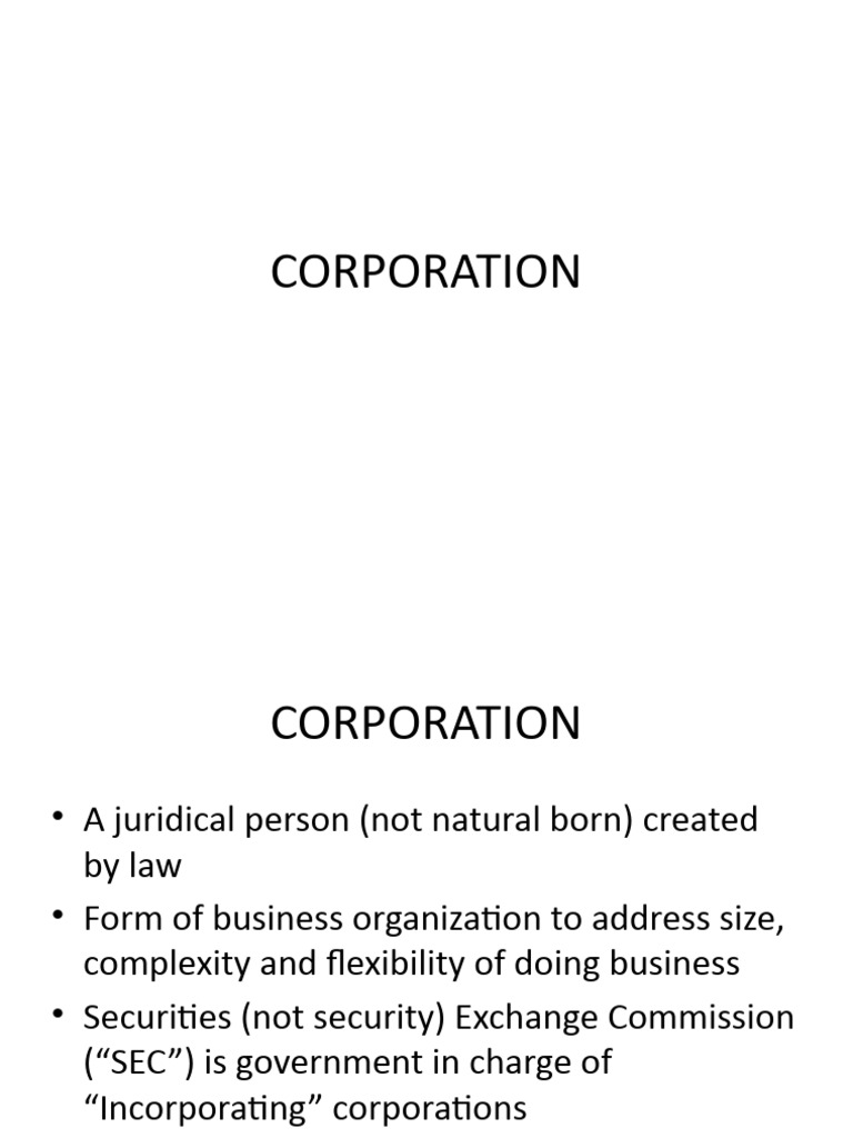 Corporation and Listed Companies | PDF | Stocks | Investing
