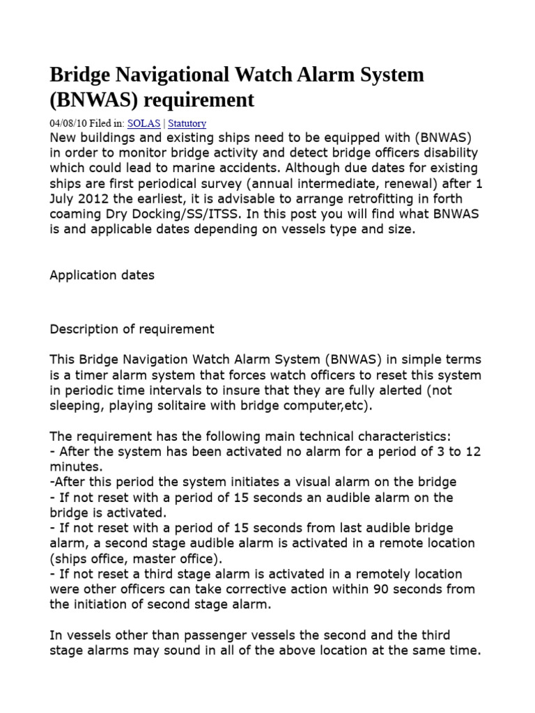 BNWAS | PDF | Tonnage | Ships