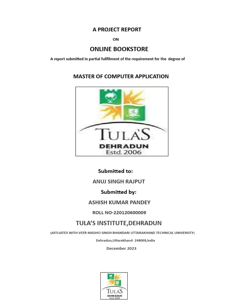 A Project Report Front Part 2 | PDF