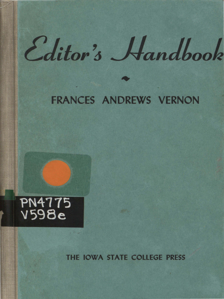 editors-handbook-a-guide-to-standardization-of-writing-style | PDF