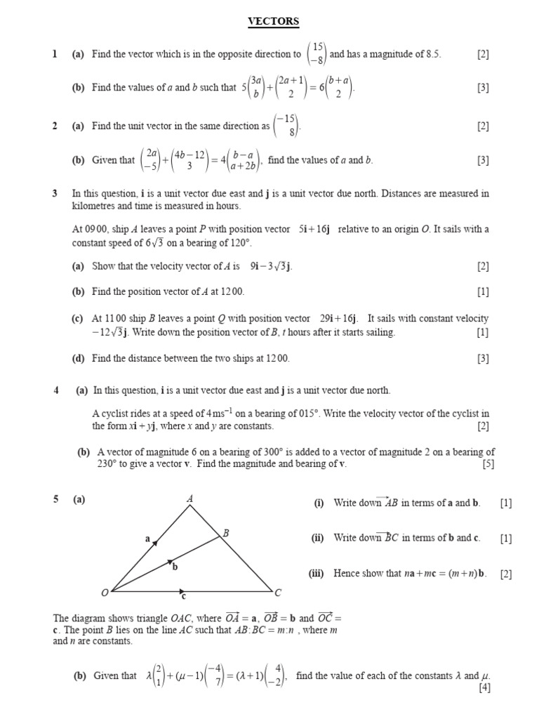 Chap 13 VECTORS | PDF | Speed | Euclidean Vector