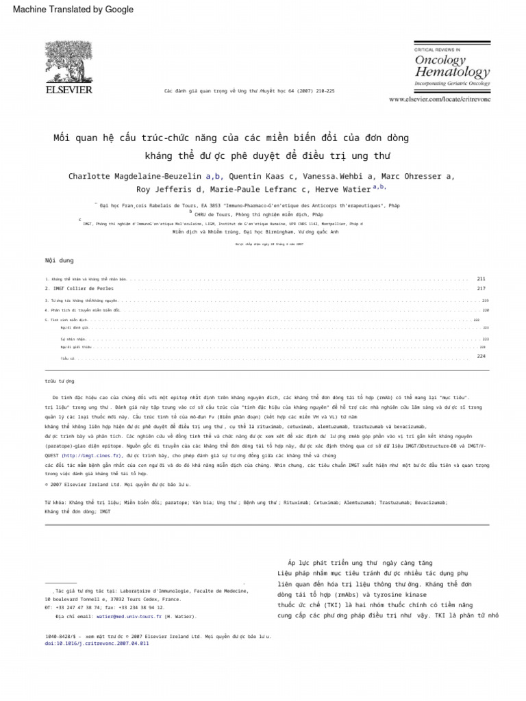 mr Structure–function relationships of the variable domains of monoclonal antibodies approved ...