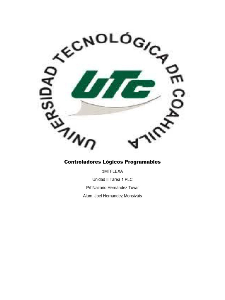 Programación de Controladores Lógicos Programables | PDF | Controlador ...