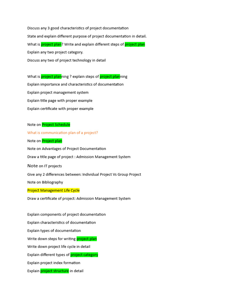 Essential Guide to Project Documentation | PDF | Citation | Project ...
