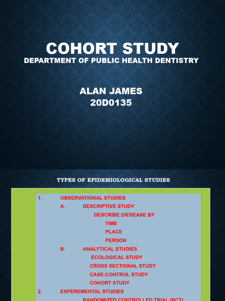 Cohort Study 20d0135 | PDF | Cohort Study | Medical Specialties