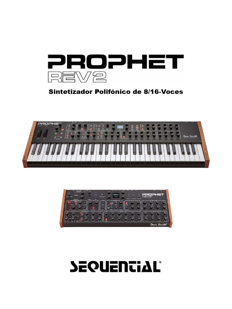 Prophet Rev2 Manual Esp v1.2 | PDF | Sintetizador | Sonido