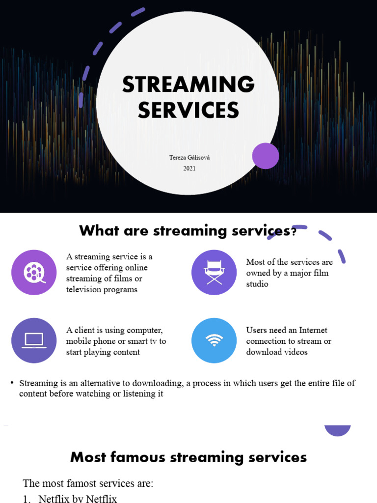 Anj P Streaming Services | PDF | Streaming Media | Netflix