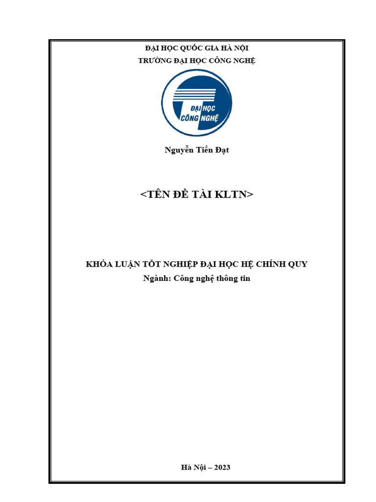 Template KLTN | PDF