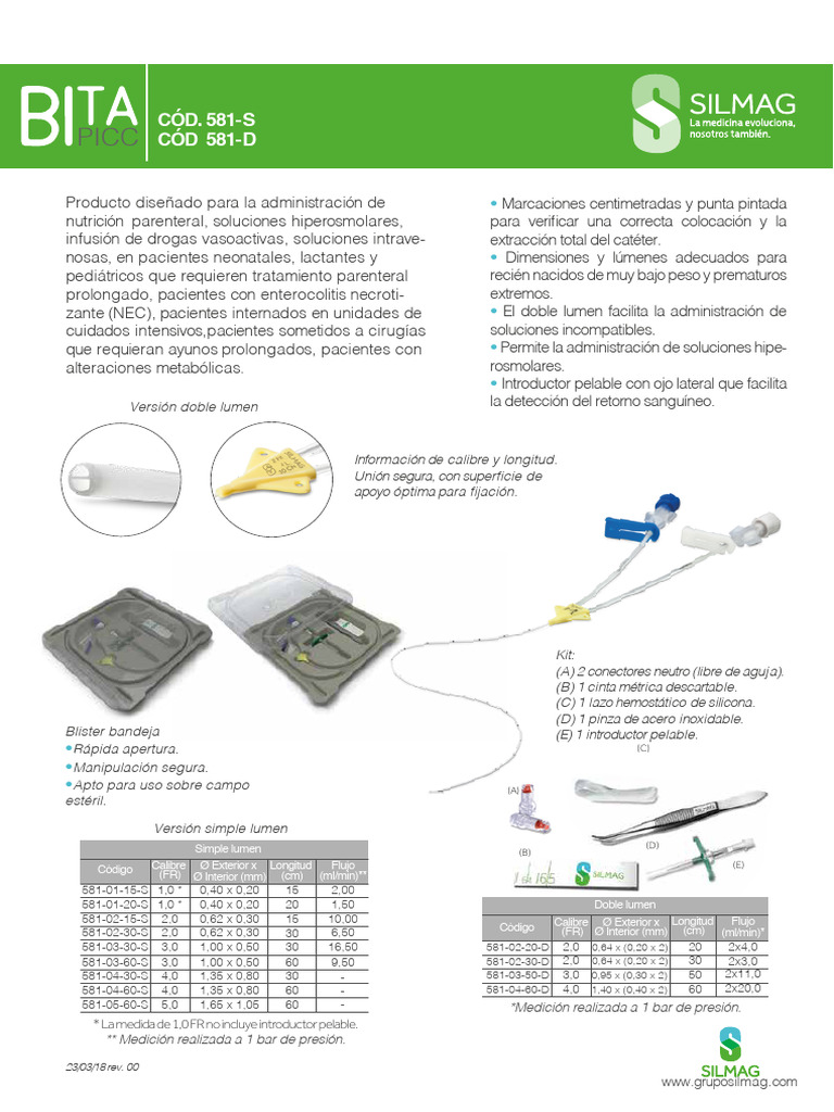 Bita - 581 S D - Rev. 00 - ES | PDF | Medicina CLINICA | Medicina