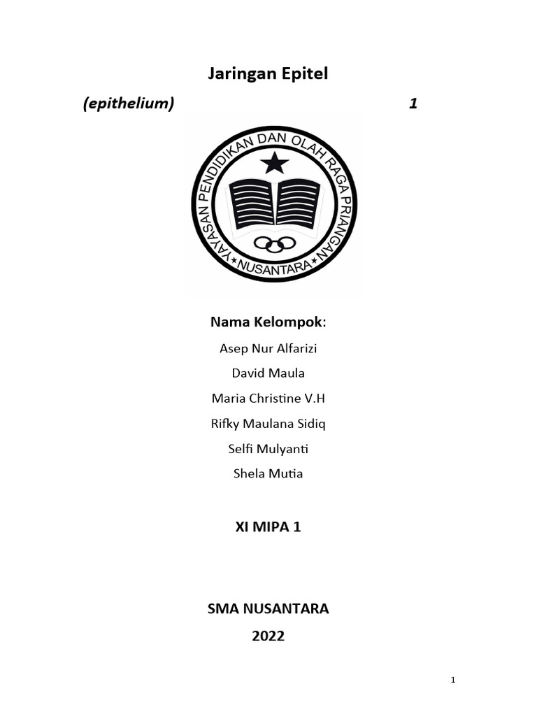 Pengertian dan Fungsi Jaringan Epitel | PDF | Griya & Taman