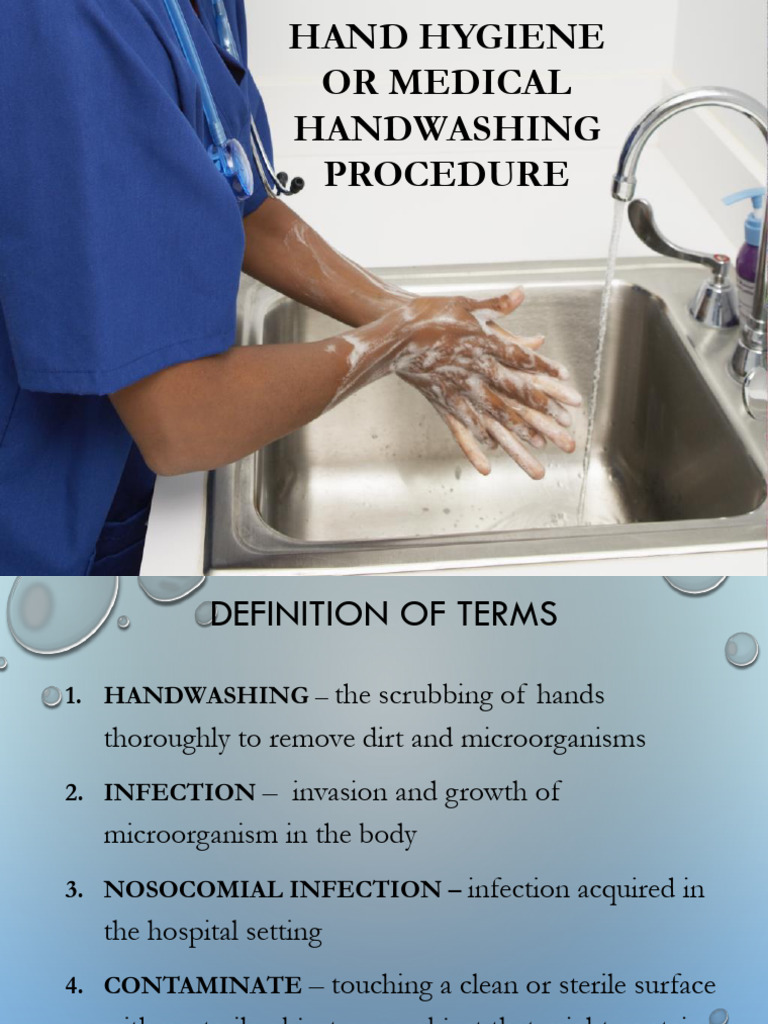 1st Topic Medical Handwashing | PDF | Hand Washing | Infection