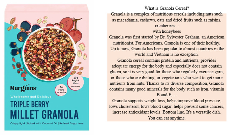 Poster Granola | PDF | Wellness