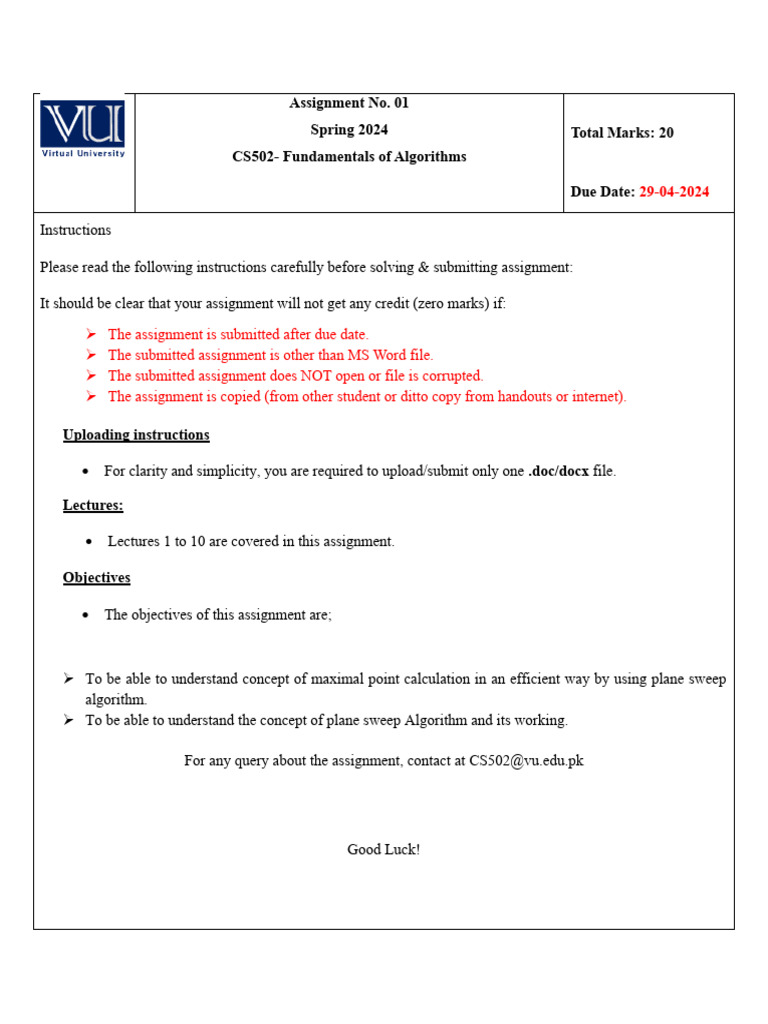CS502 Solution 28 April 2024 | PDF | Applied Mathematics | Algorithms