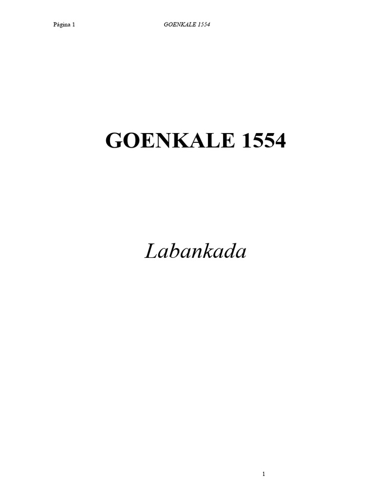 Goenkale 1554 | PDF