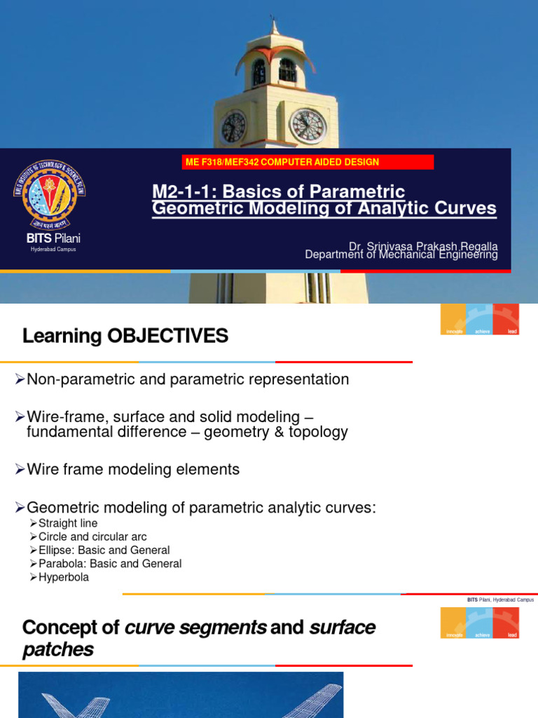 Parametric Geometric Modeling Basics | PDF | Curve | Euclidean Vector