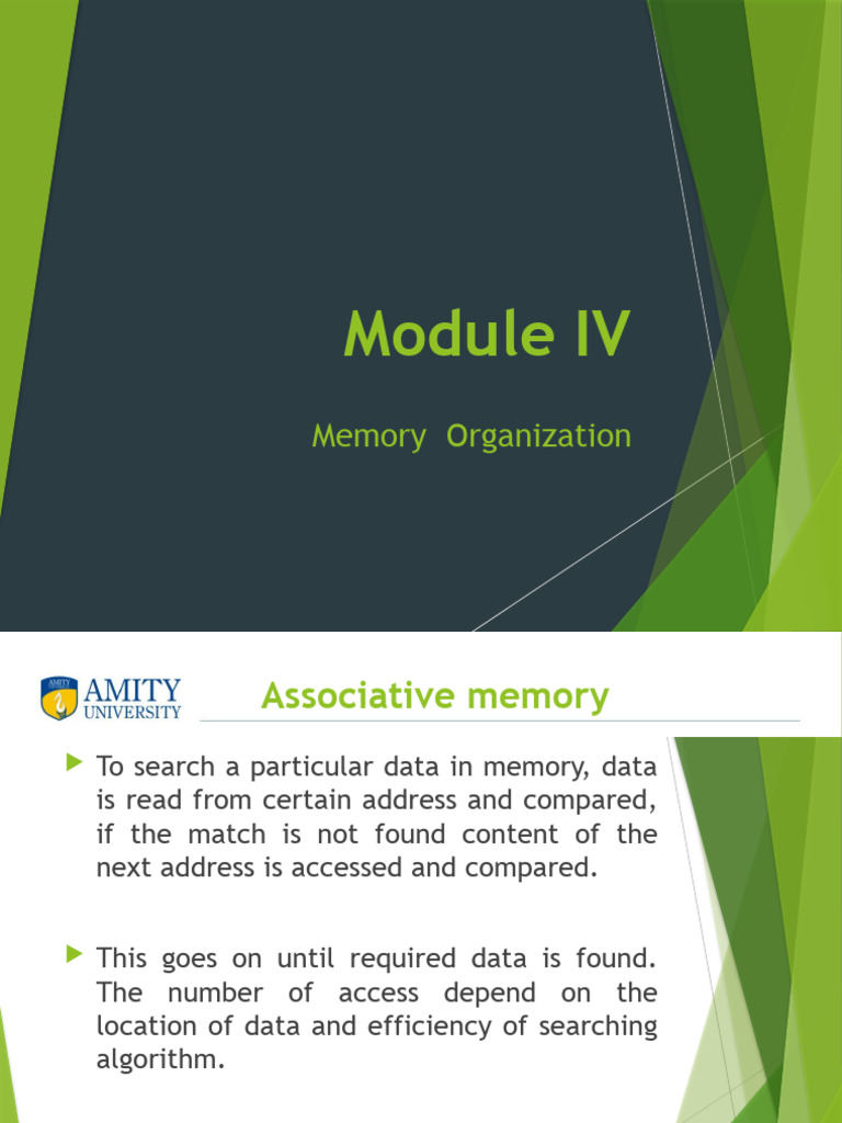 DECO - Module 4.2 - Associative Memory | PDF | Computer Data Storage | Bit