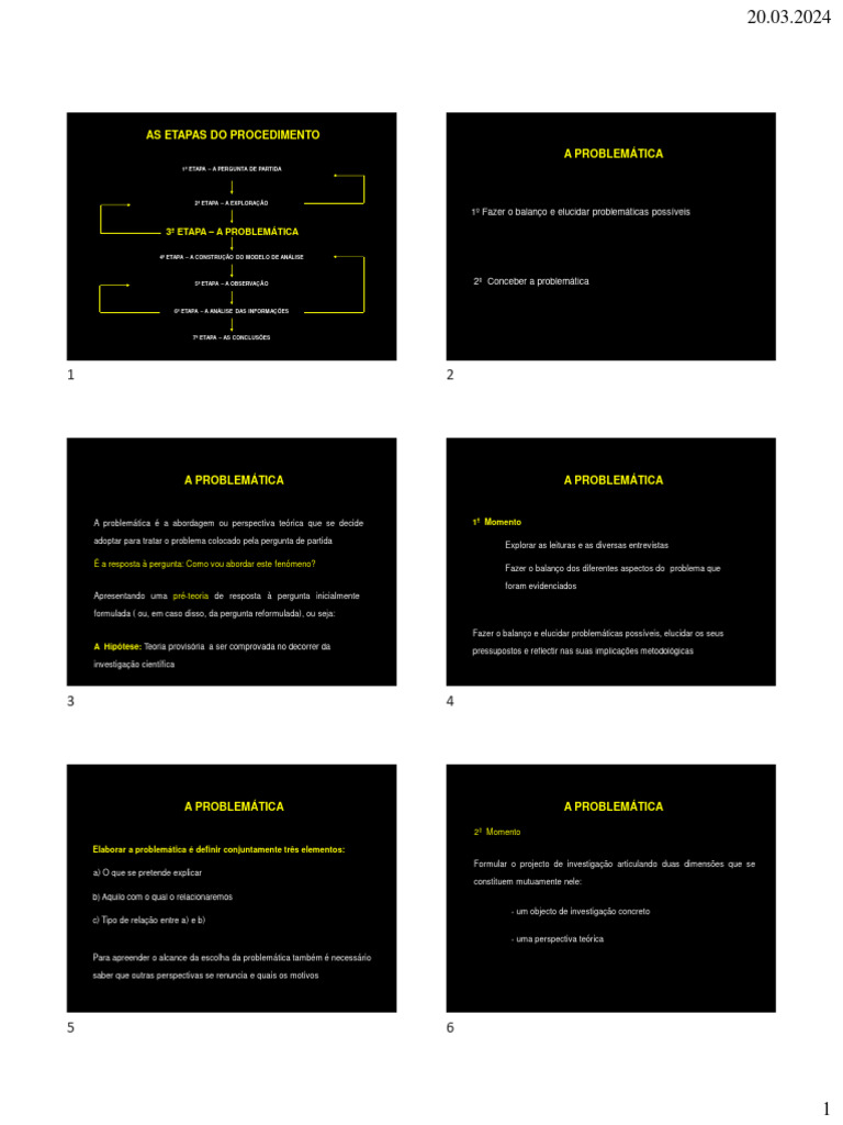 3_problemática | PDF | Teoria | Método científico