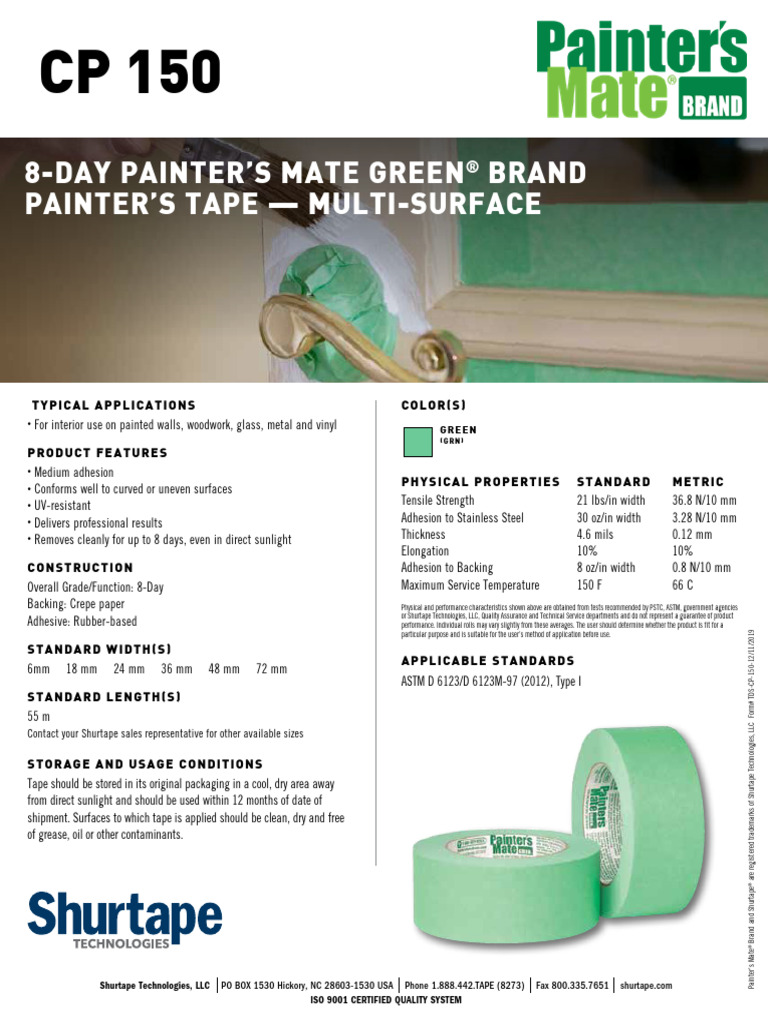 CP150 Technical Data Sheet | PDF | Sheet Metal | Materials