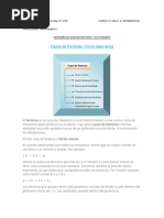 Ejercicios 12 Casos Factorizacion | PDF | Factorización | Álgebra