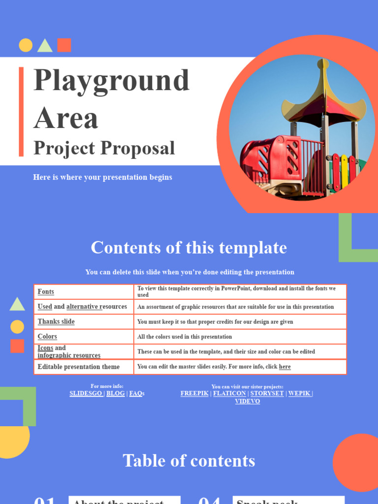 Playground Area Project Proposal by Slidesgo | PDF | Planets | Solar System