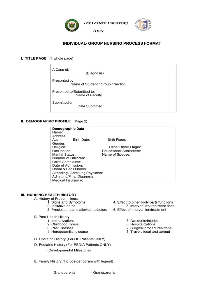 Nursing Process EBN Format OB PEDIA Normal | PDF | Back Pain | Nursing