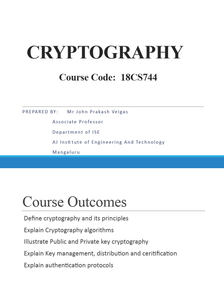 Module 2 | PDF | Public Key Cryptography | Cryptography