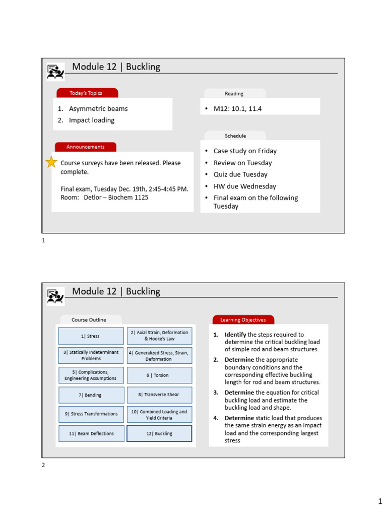 Detlor M12 L3 | PDF | Buckling | Bending