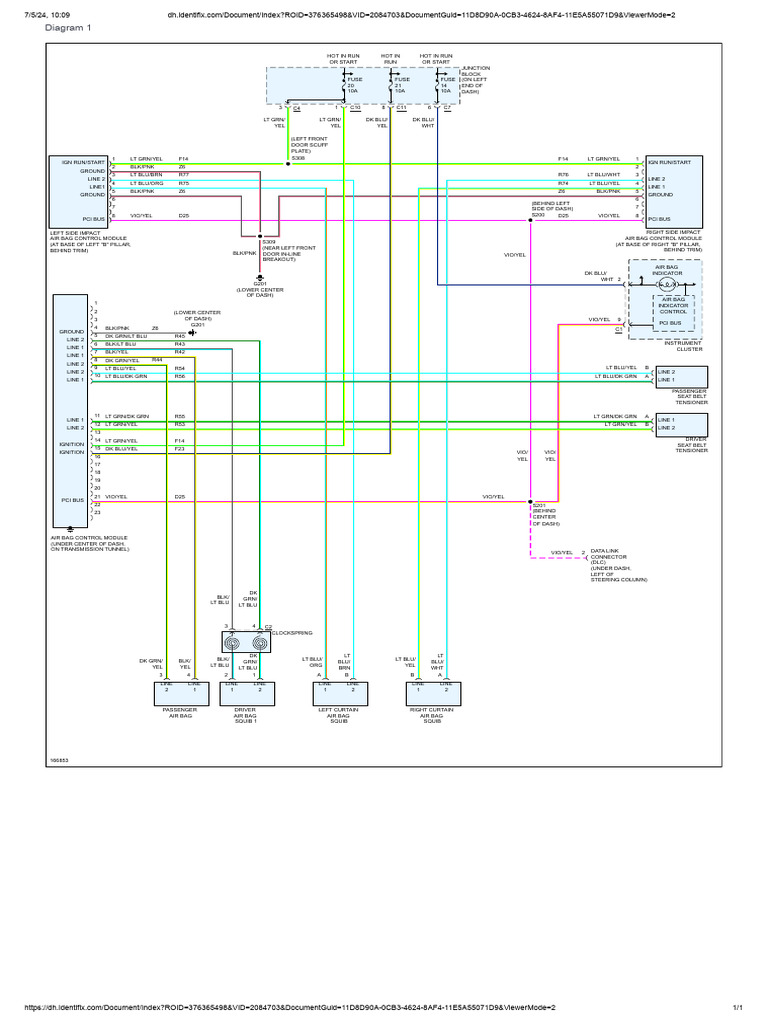 Airbag Control Module Wiring Diagram | PDF | Vehicle Industry | Vehicles