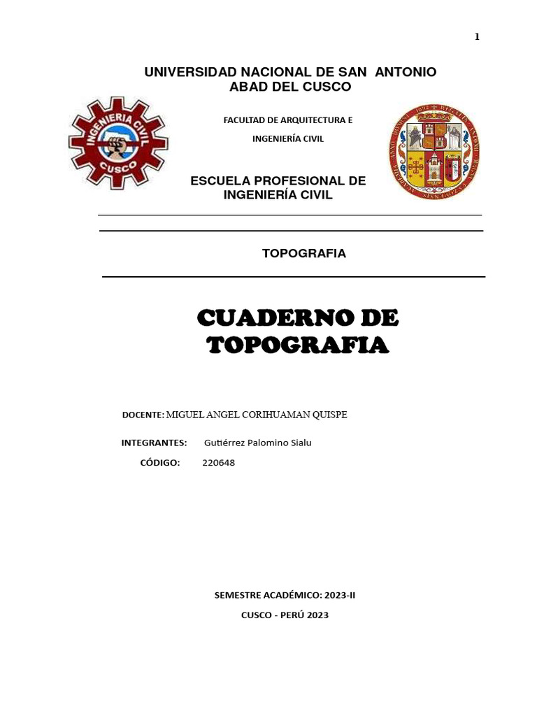Cuaderno Virtual de Topografia | PDF | Topografía | Triángulo