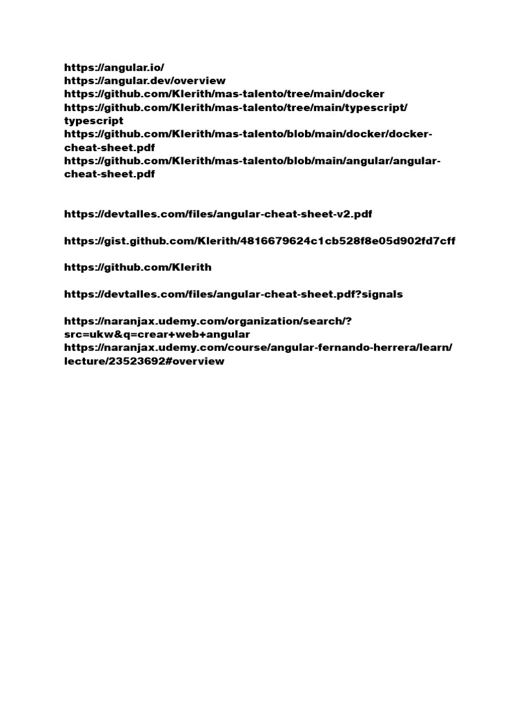 Angular and TypeScript Resources Guide | PDF
