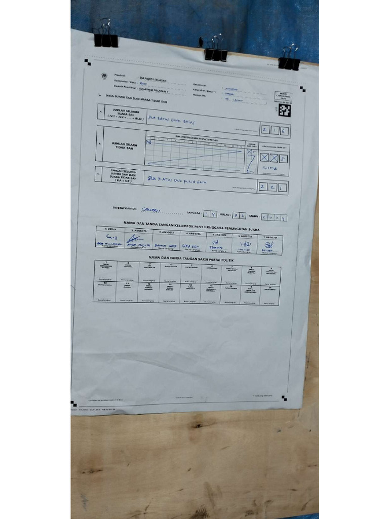 DPRD Provinsi TPS 6 Carebbu | PDF