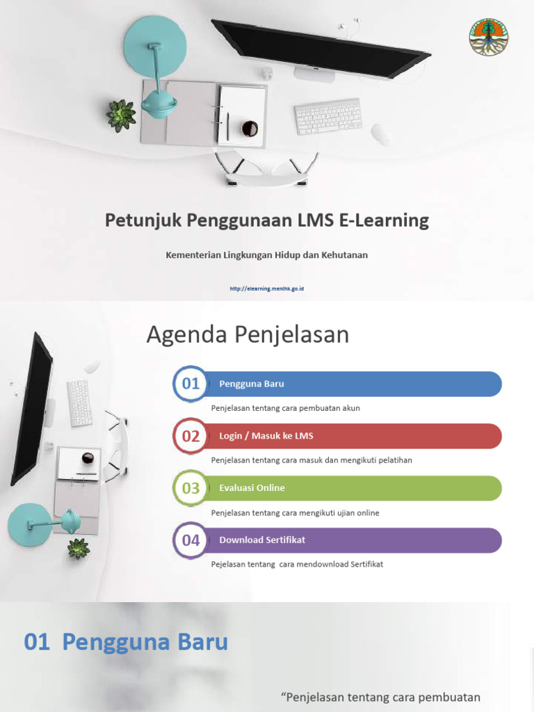 Petunjuk Penggunaan Elearning KLHK - Compressed | PDF