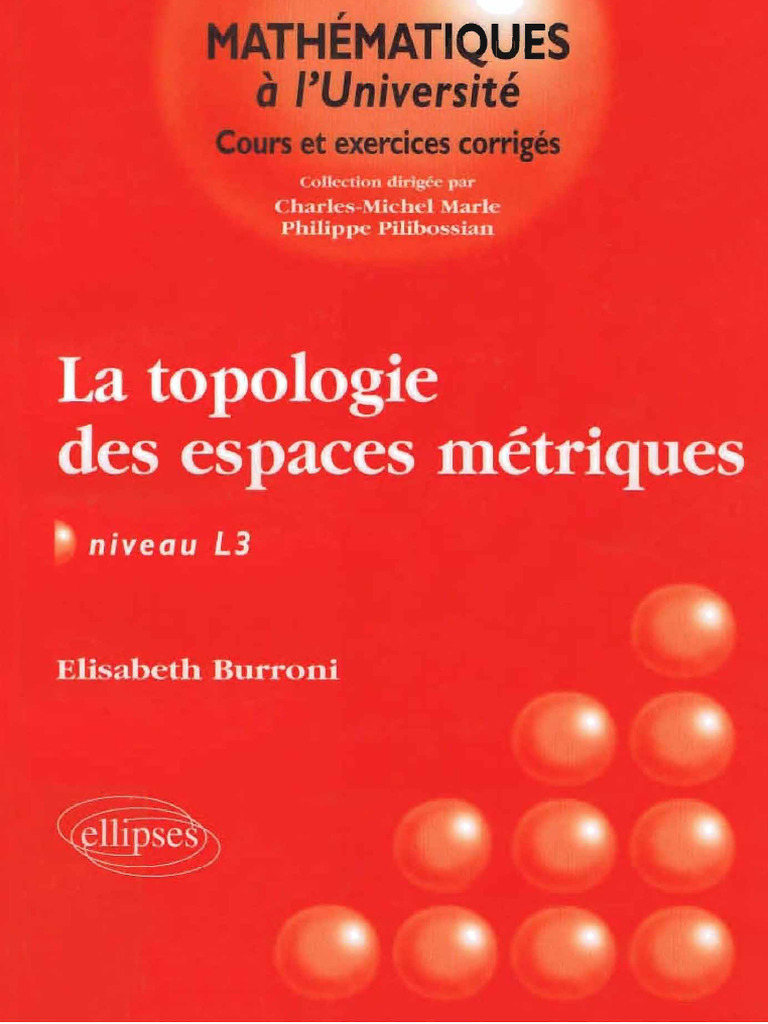 Topologie Espaces MetriquesBurroni | PDF