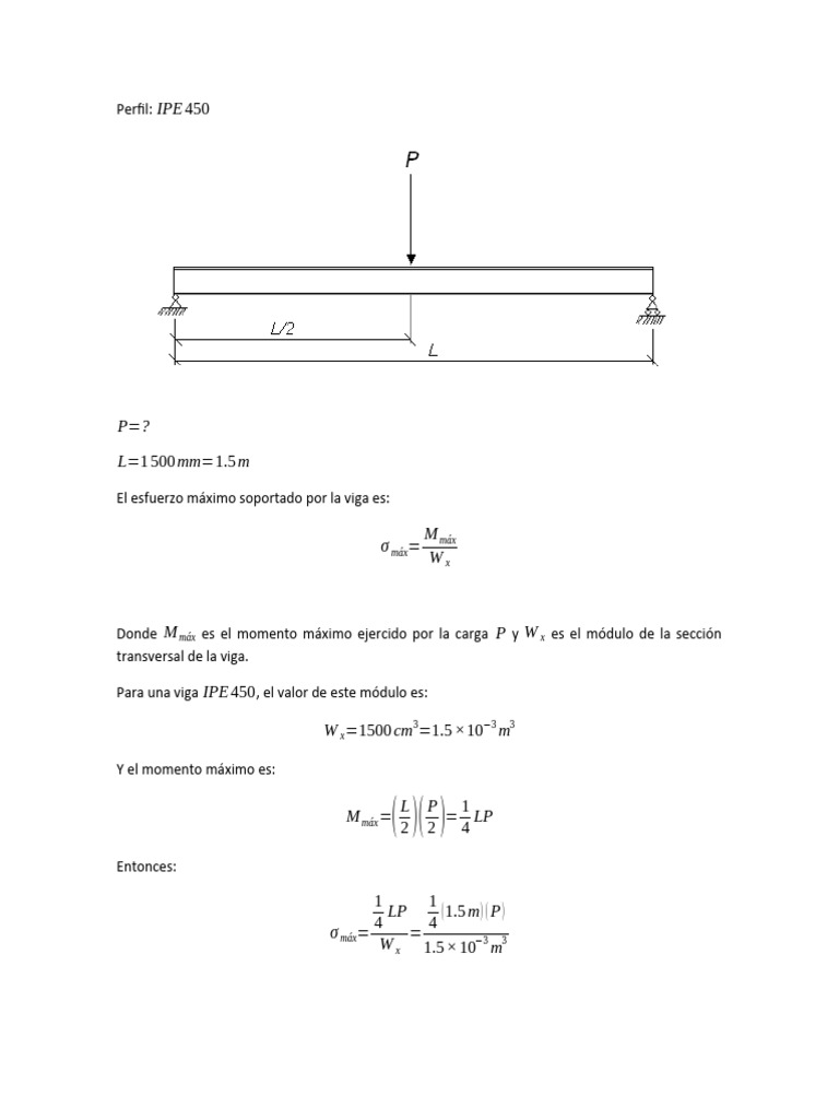 RESISTENCIA VIGA IPE 450 | PDF