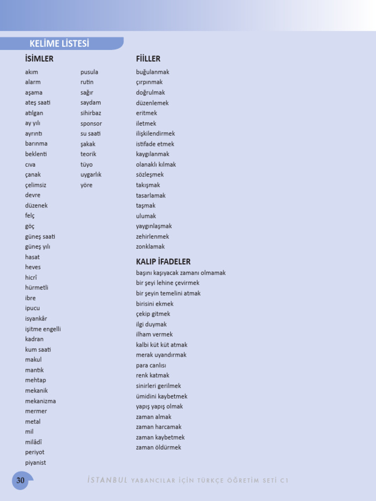 İstanbul. Ders C1+2 | PDF