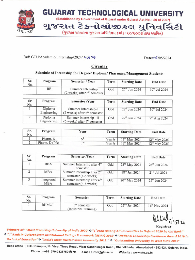Circular Internship 761143 | PDF