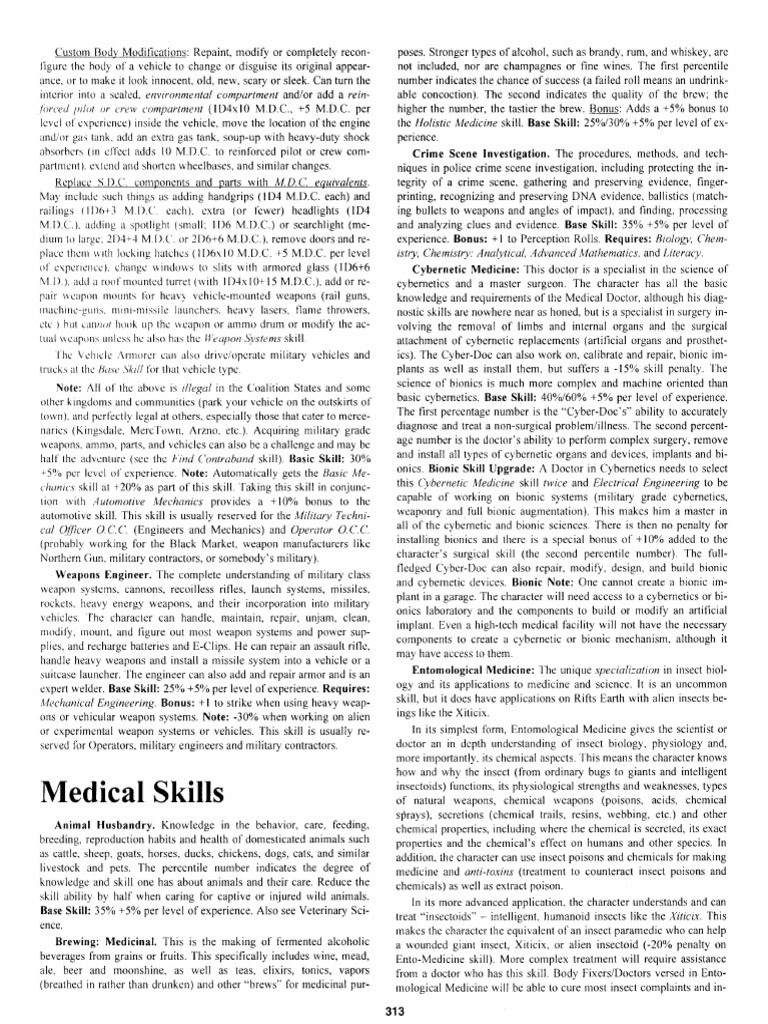 Rifts Book Base - Ocred-316-330 | PDF | Surgery | Land Mine