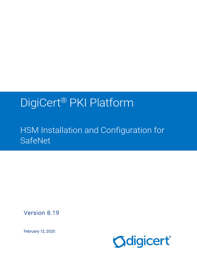 Hsm Installation and Configuration for Safenet | PDF | Login | Password