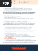 Pest Control Checklist | PDF